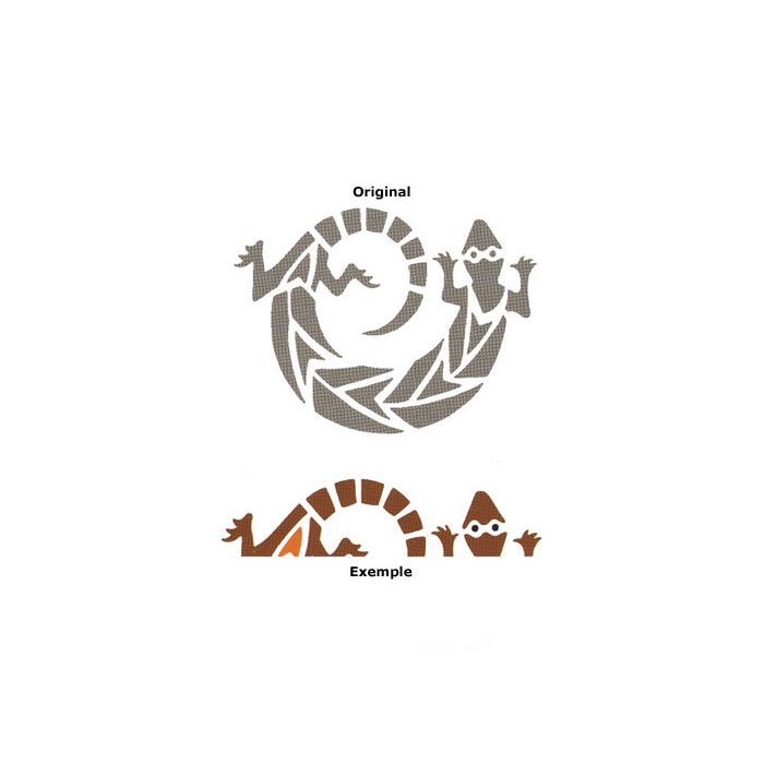 Pochoir Lézard Artemio, Pochoirs Animaux - LoisirCreatif.net