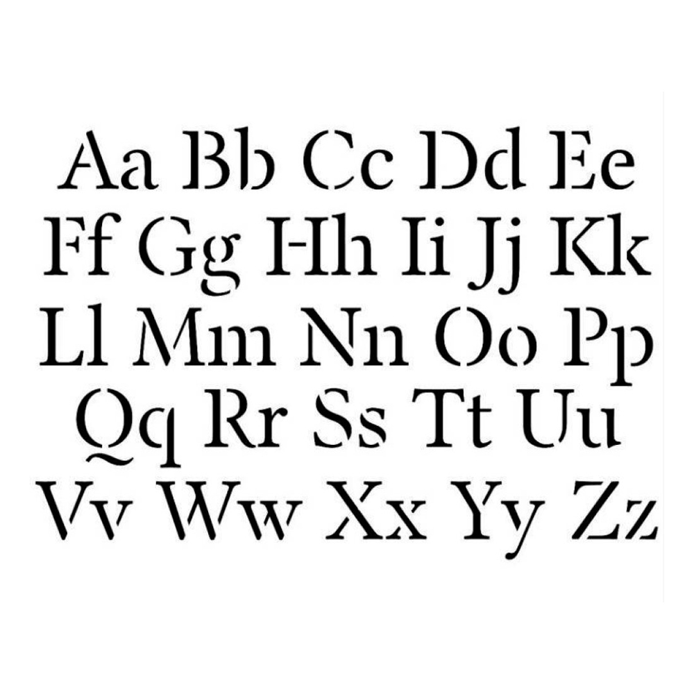 Pochoirs De Lettres Majuscules